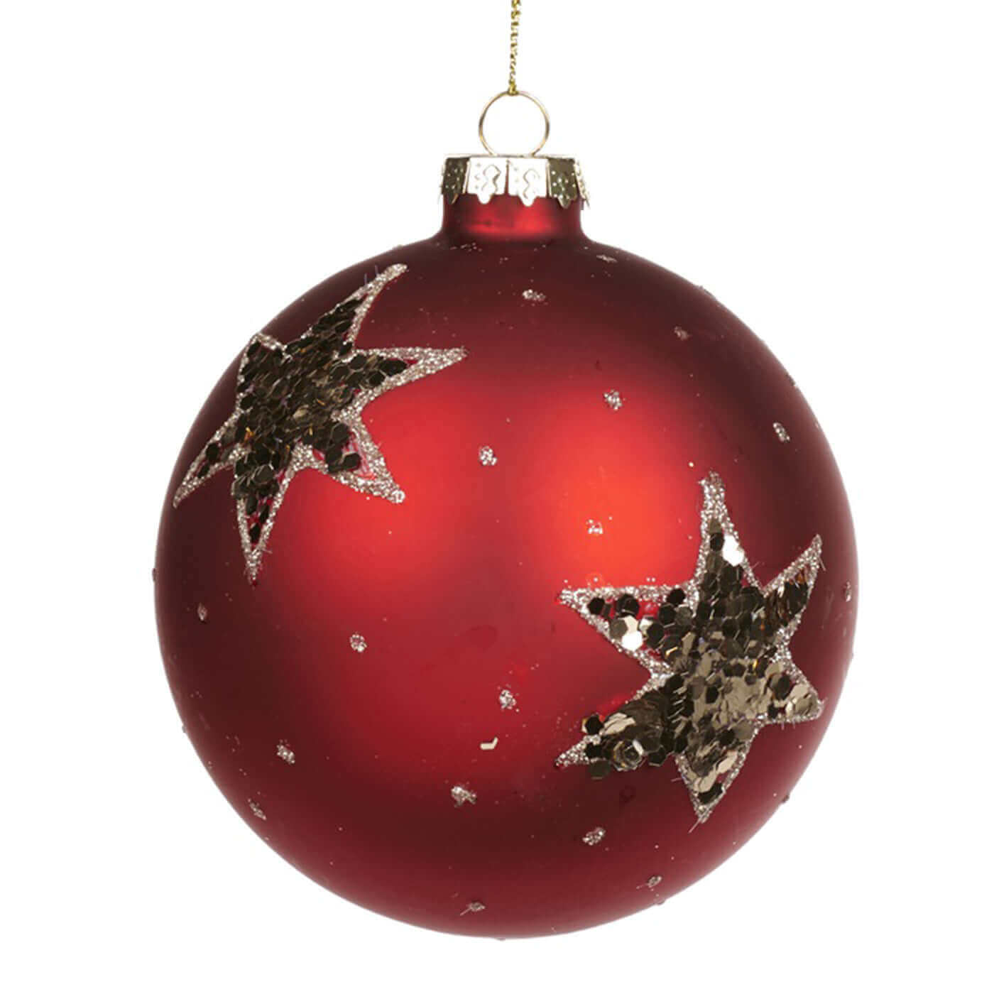 Goodwill kerstbal rood ster set van 2